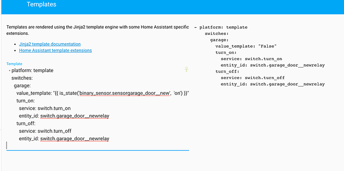 Template Switch Home Assistant