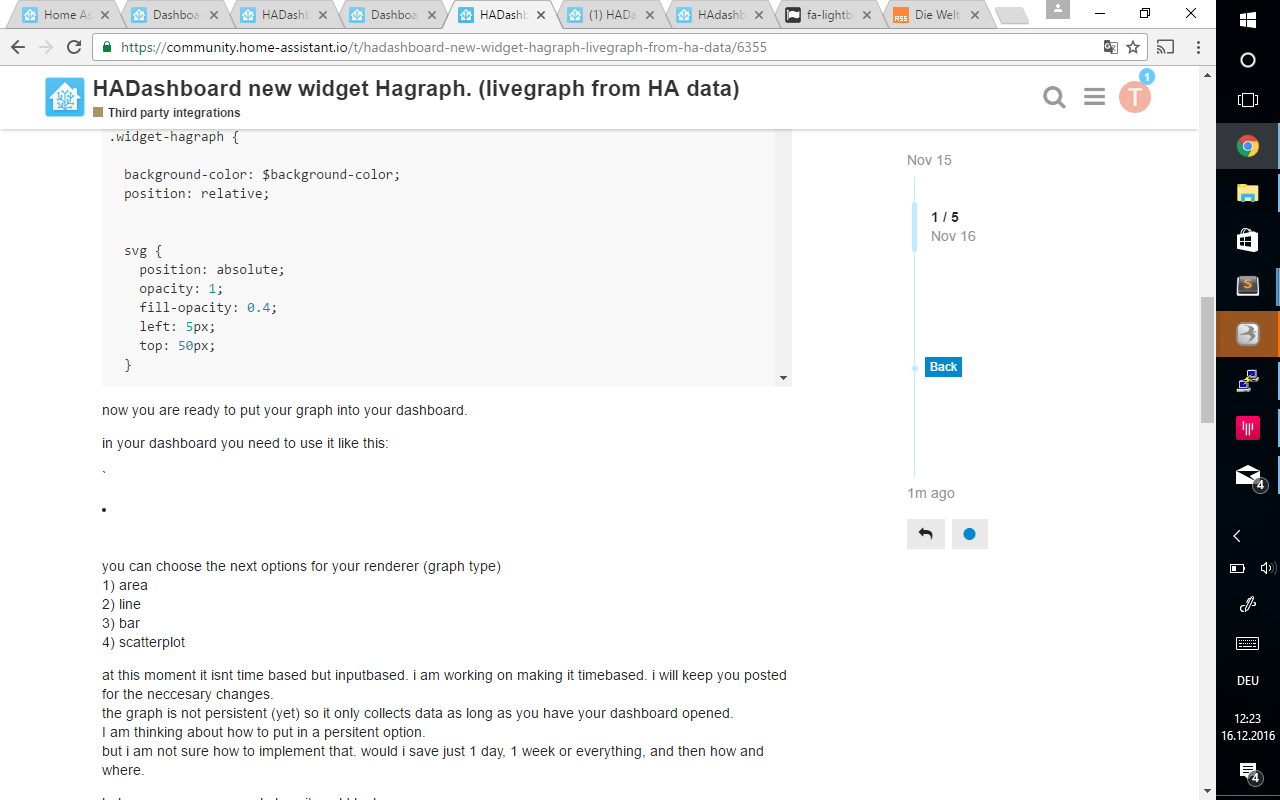 HADashboard new widget Hagraph. (livegraph from HA data) - HADashboard ...